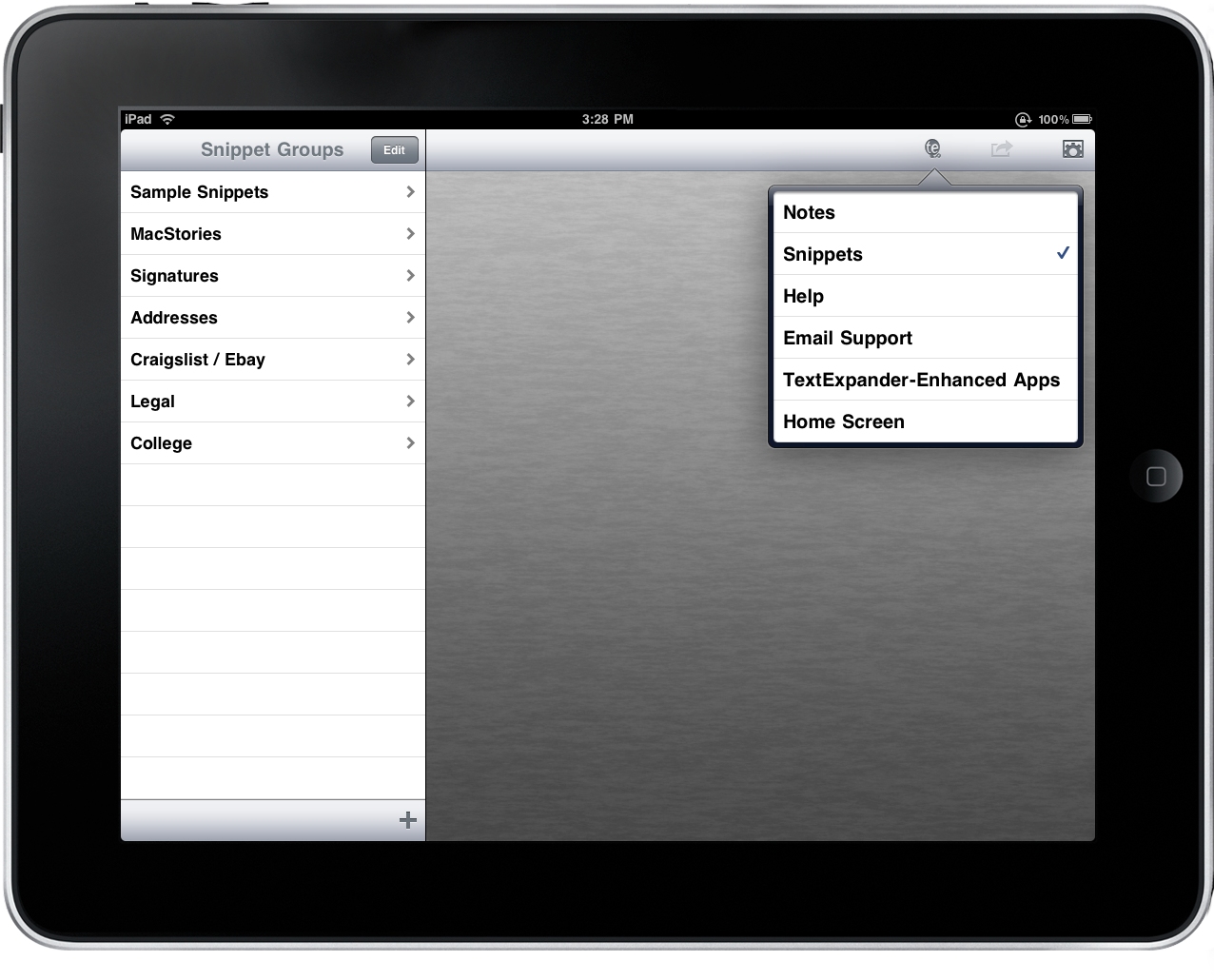 TextExpander touch for iPad, Review and Giveaway - MacStories